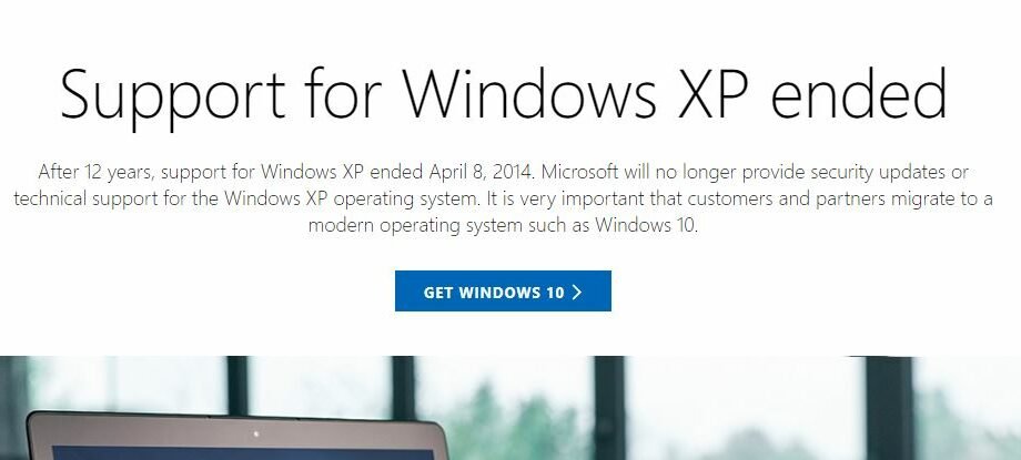 Microsoft extend the partial support for Windows XP - David Yin's Blog
