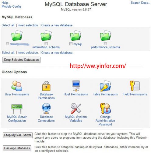 How to manage MariaDB in Webmin - David Yin's Blog
