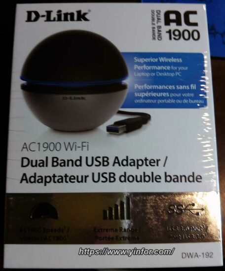 D-Link DWA-192 AC1900 Wi-Fi Dual Band USB Adapter - David Yin's Blog