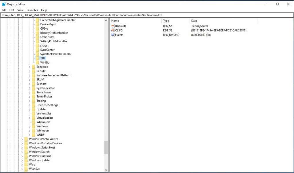 Fix the warning of Event 1534 on Windows 10 build 1809 - David Yin's Blog