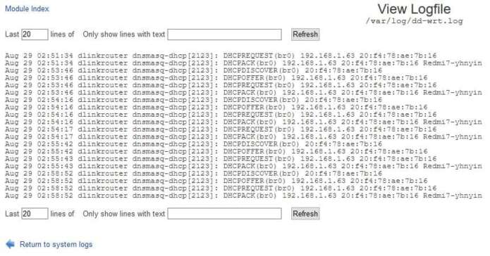 Setup the DD-WRT router syslog to a remote server - David Yin's Blog