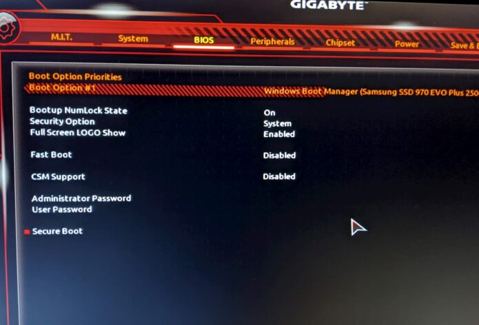 Upgrade BIOS and change the settings - David Yin's Blog
