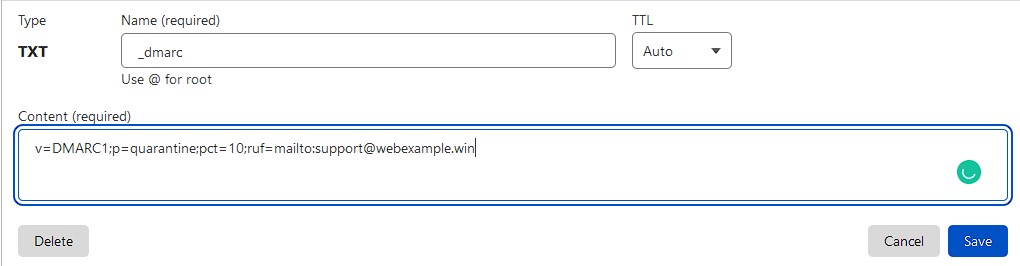 Add SPF and DMARC record to DNS - David Yin's Blog