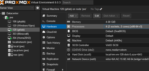 How I choose VM CPU type in Proxmox VE - David Yin's Blog